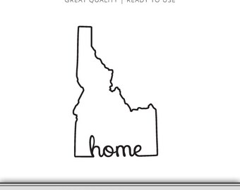 Idaho outline svg | Etsy