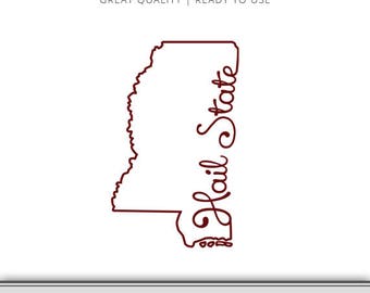 Hail state svg | Etsy