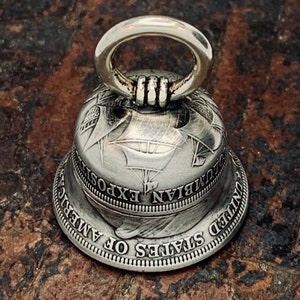 1893 Coin Bell Handmade From Two 1893 Columbian Exposition Half Dollars ...