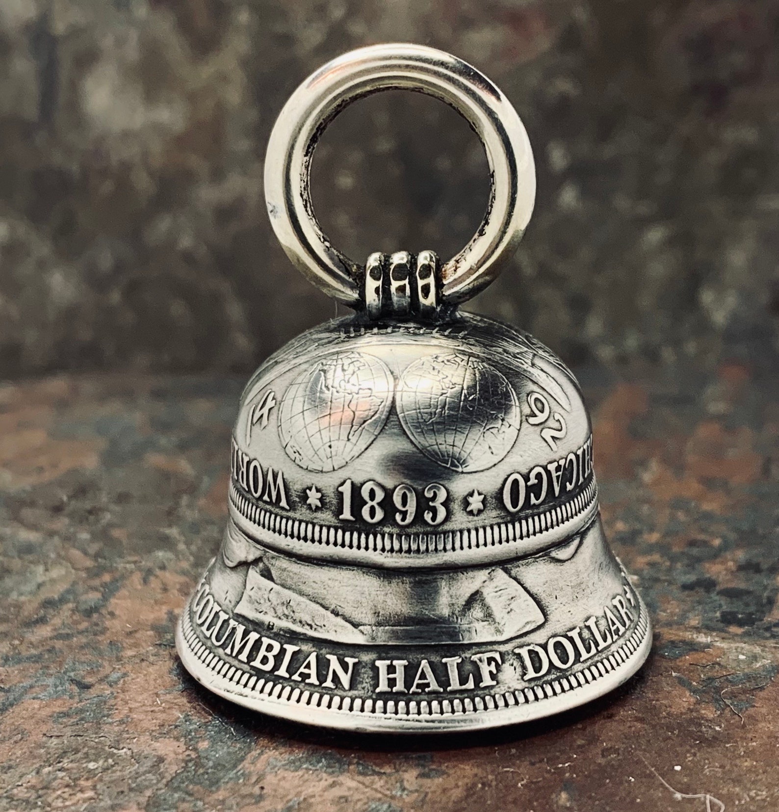 1893 Coin Bell Handmade from two 1893 Columbian Exposition | Etsy