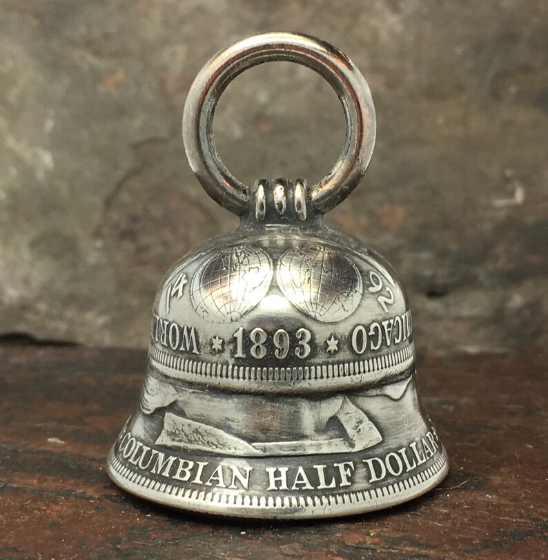1893 Coin Bell Handmade from two 1893 Columbian Exposition | Etsy