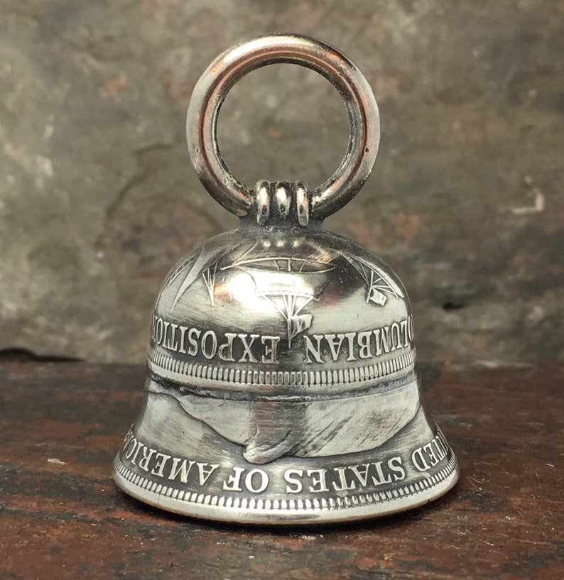 1893 Coin Bell Handmade from two 1893 Columbian Exposition | Etsy