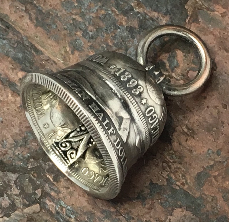 1893 Coin Bell Handmade from two 1893 Columbian Exposition | Etsy