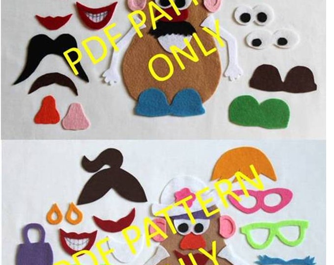 Mr Potato Head Felt Set - Etsy Canada