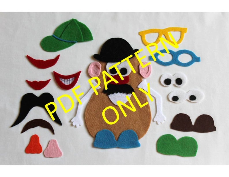 PATTERN ONLY - Mr. Potato Head Felt Toy - Etsy