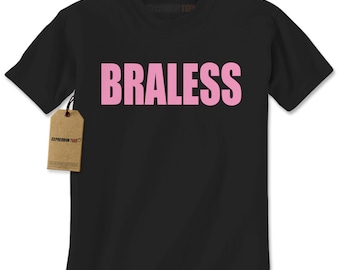 Braless t shirt | Etsy