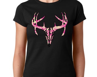 Pink camo shirt | Etsy