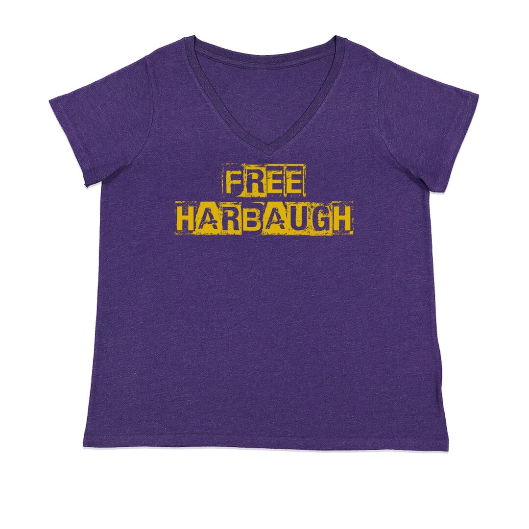 Free Harbaugh Release Our Coach Womens Plus Size V-neck - Etsy