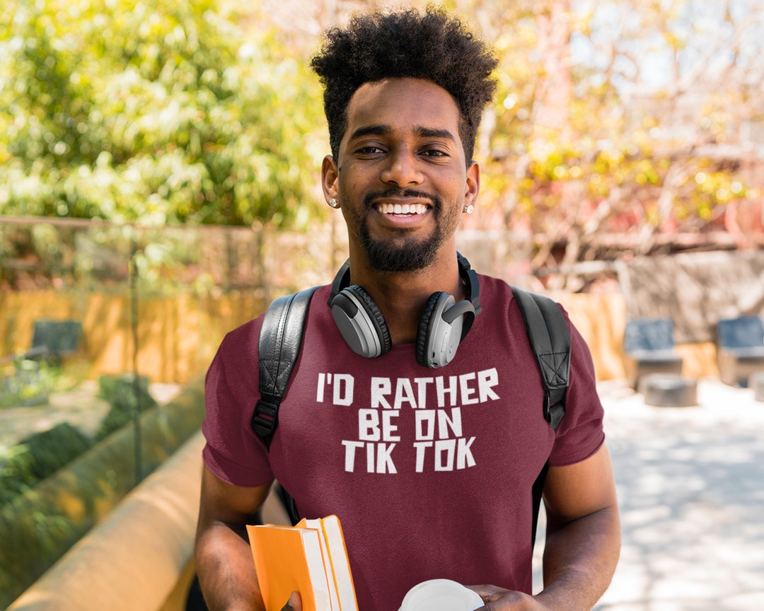 Id Rather Be On Tik Tok Mens T Shirt Etsy