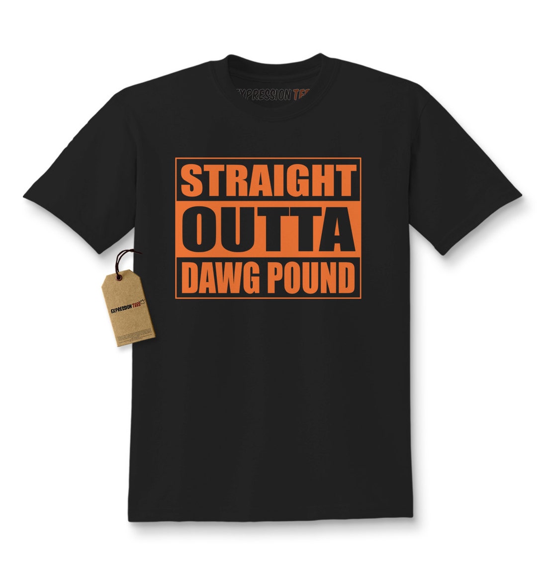 Kids's Straight Outta the Dawg Pound T Shirt Unisex Youth Short Sleeve ...