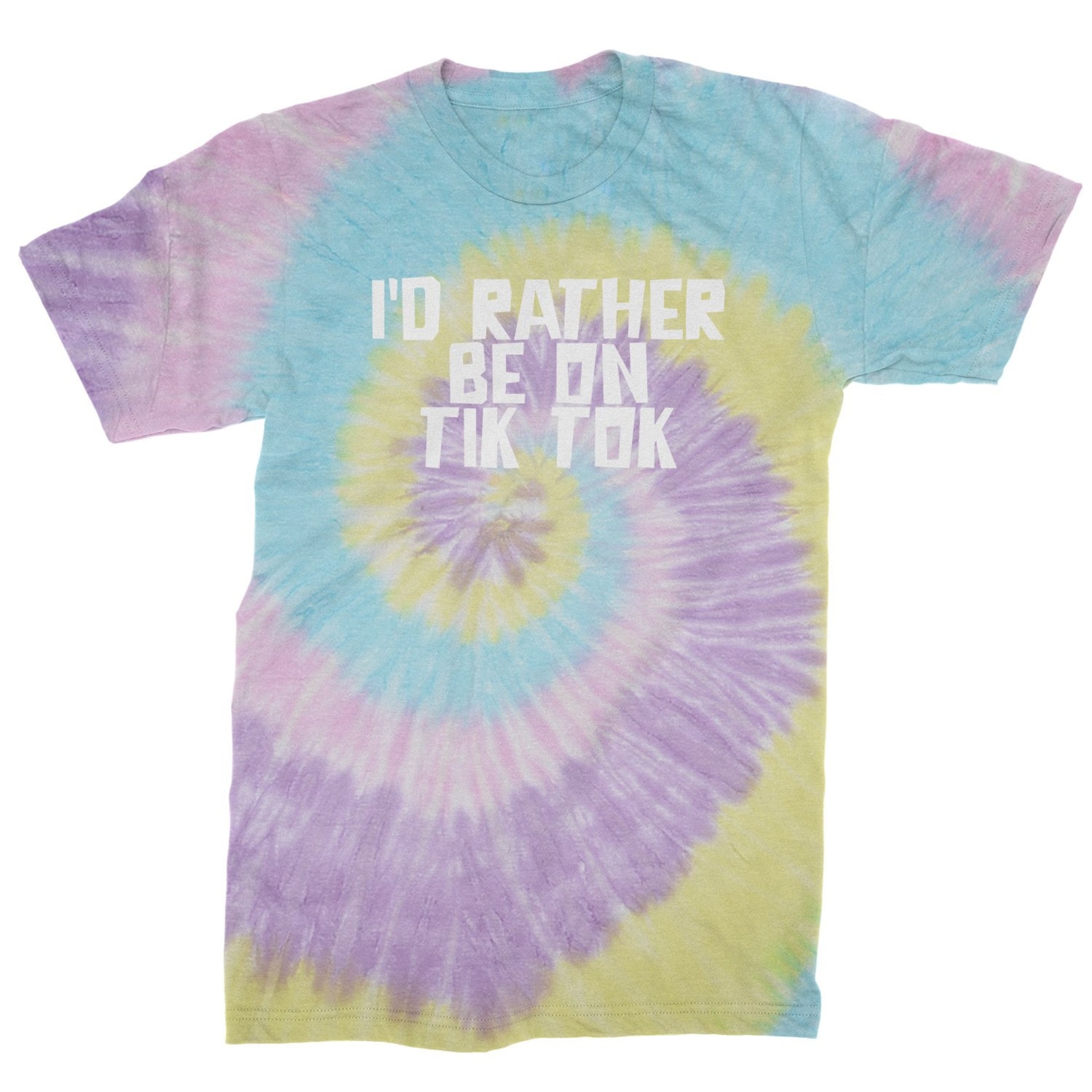 Id Rather Be On Tik Tok Mens Tie Dye T Shirt Etsy