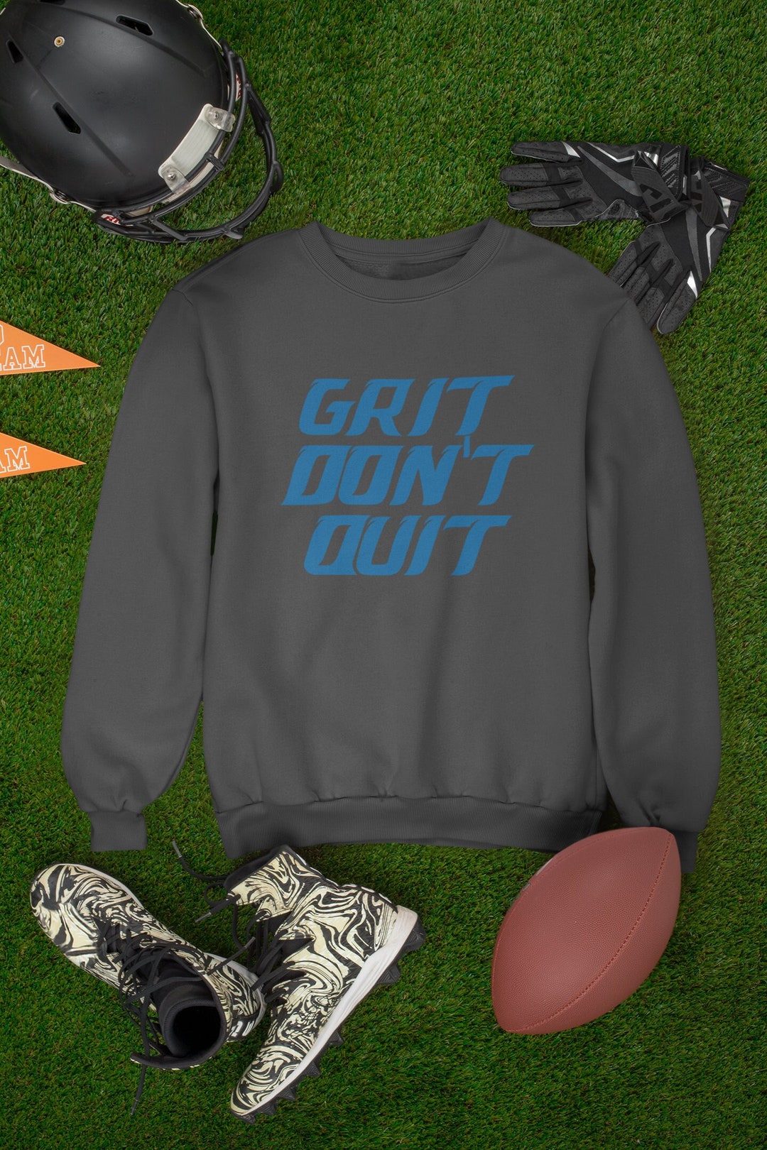Grit Don't Quit Detroit Grit Adult Crewneck Sweatshirt - Etsy