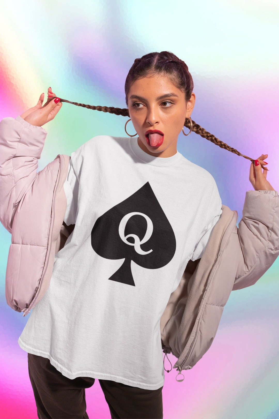 Queen of Spades Tshirt, QOS Womens Shirt, Hotwife Cuckold Womens ...