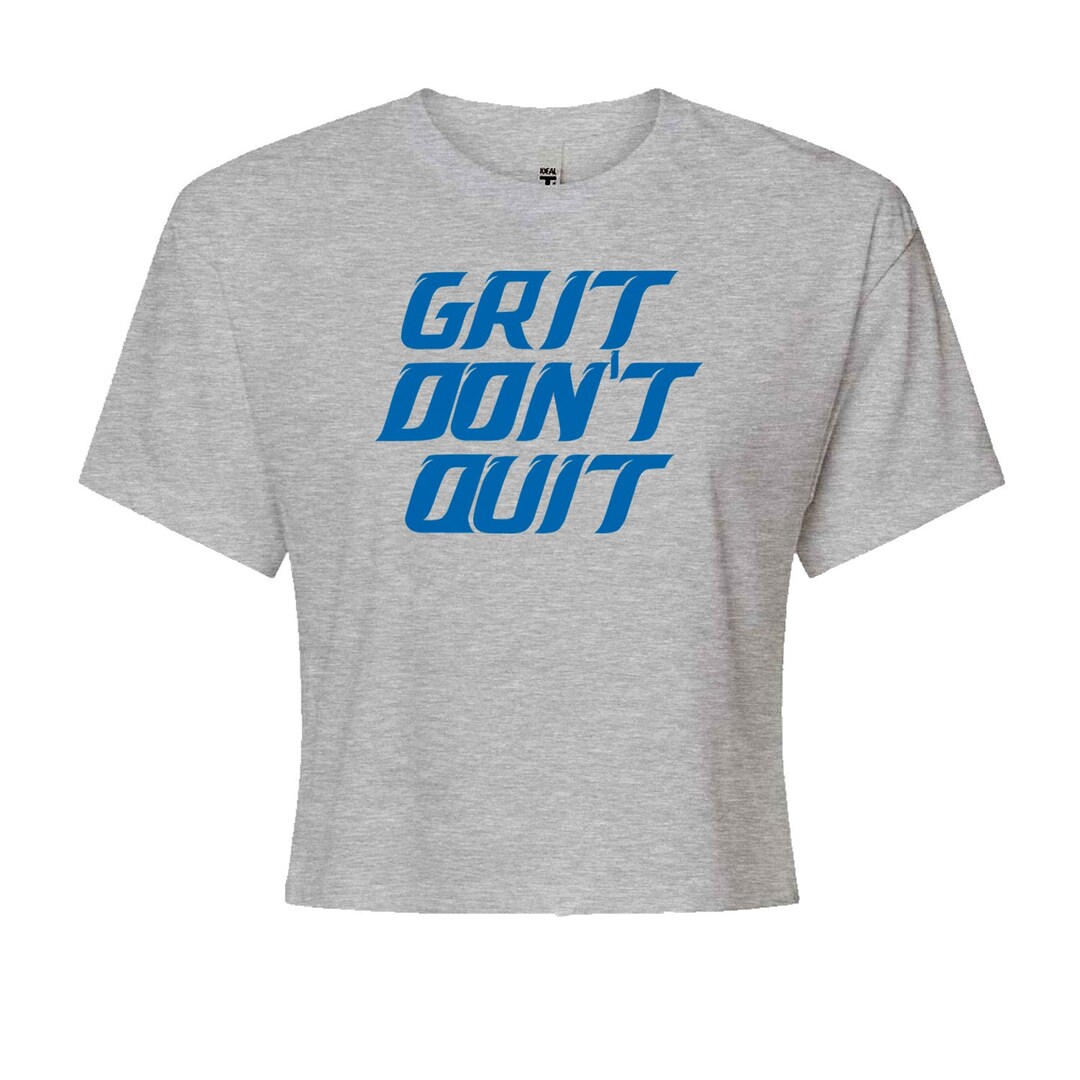 Grit Don't Quit Detroit Cropped T-shirt - Etsy