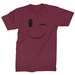 Emoticon Winking Smile Face Mens T-shirt - Etsy