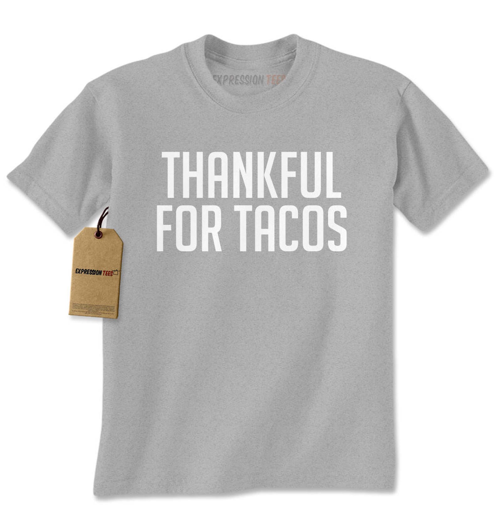 Thankful for Tacos Mens T-shirt - Etsy