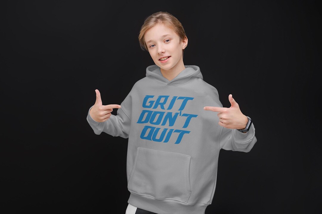 Grit Don't Quit Detroit Grit Youth-sized Hoodie - Etsy