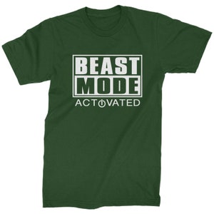Activated Beast Mode Workout Gym Clothing Mens T-shirt - Etsy
