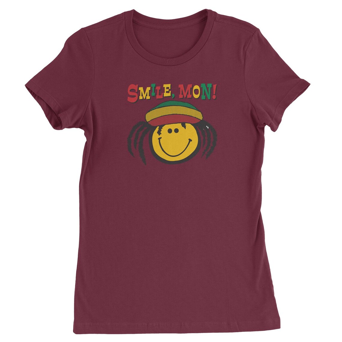 Smile Mon Funny Face Womens T-shirt - Etsy