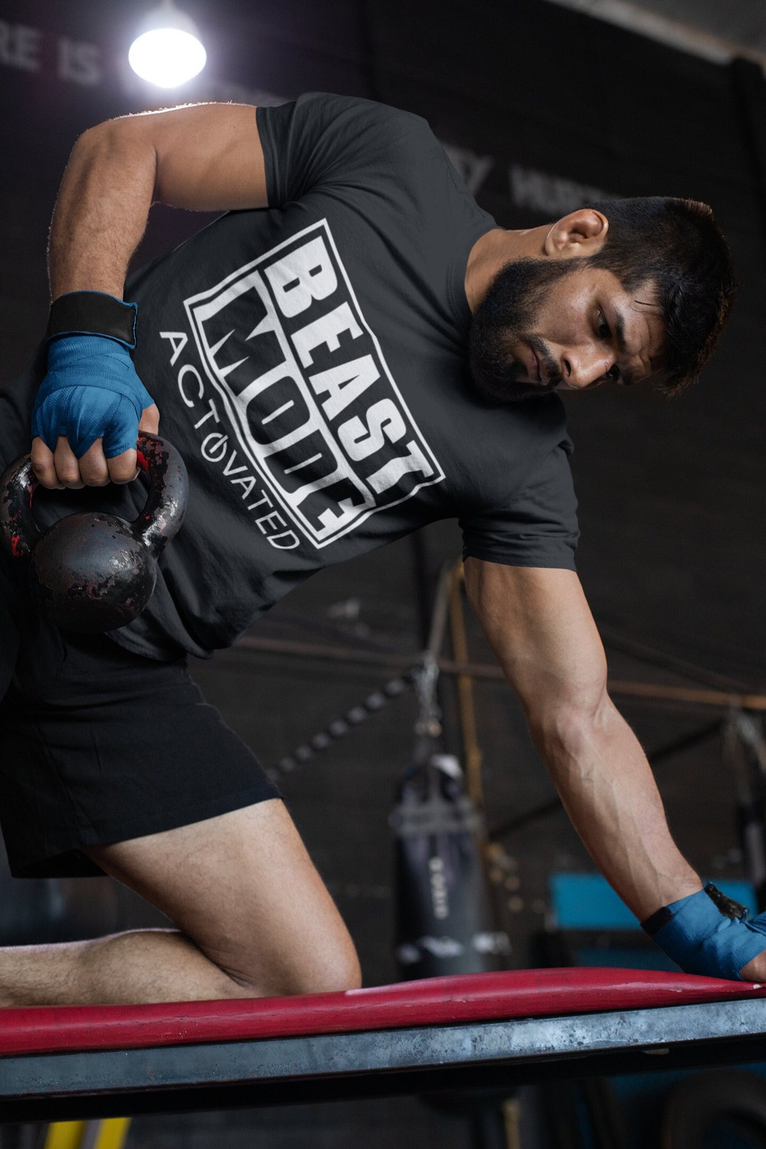 Activated Beast Mode Workout Gym Clothing Mens T-shirt - Etsy