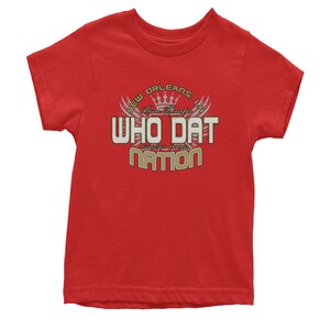 Who Dat Nation New Orleans color Youth T-shirt - Etsy