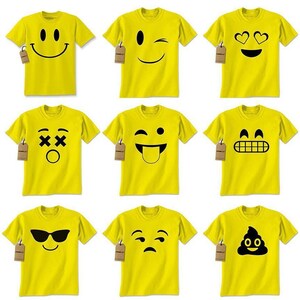 Womens Smile Face Emoticon T-shirt Collection Halloween Costume, Cheap ...