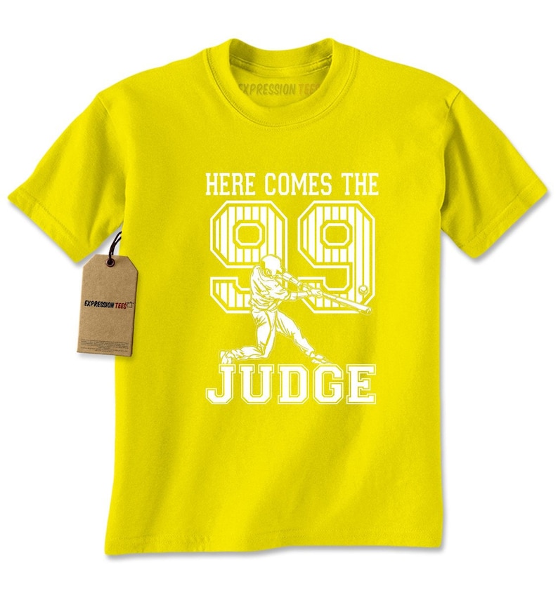 Here Comes The Judge 99 Mens T-shirt Baseball Shirt Aaron | Etsy
