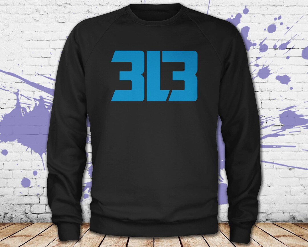 3L3 From the 313 Detroit Football Adult Crewneck Sweatshirt - Etsy