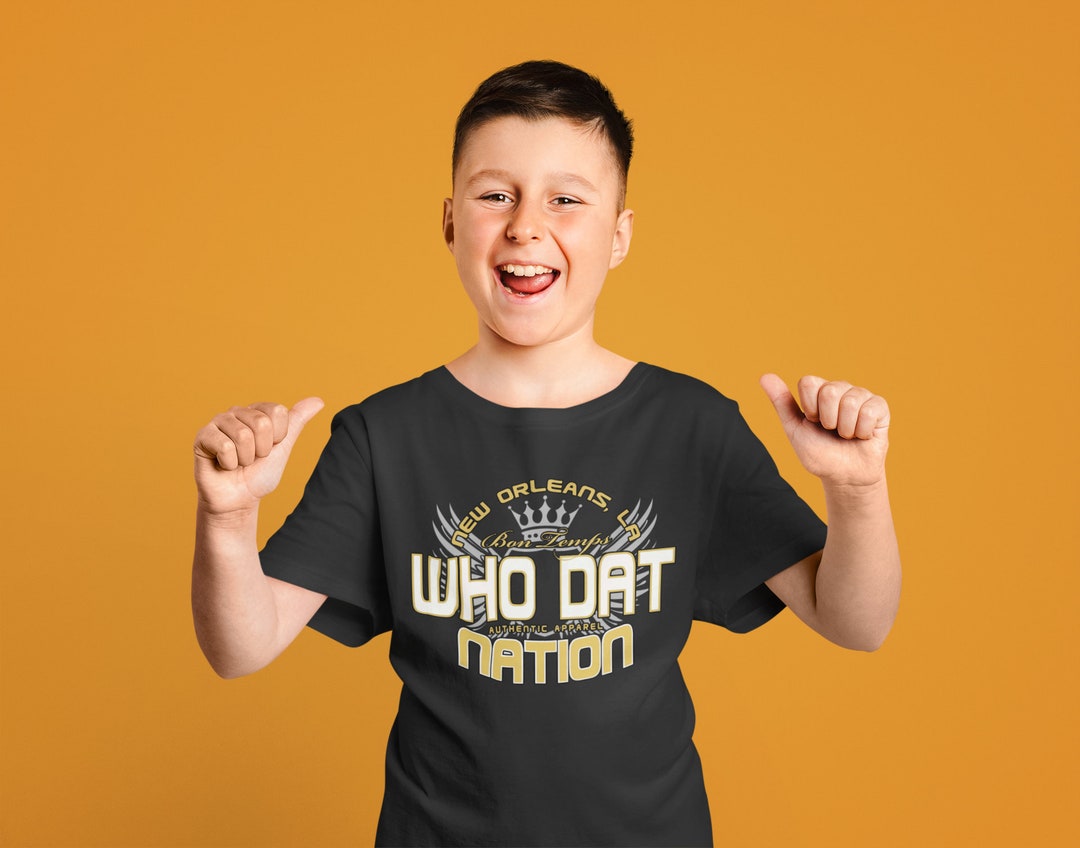 Who Dat Nation New Orleans color Youth T-shirt - Etsy