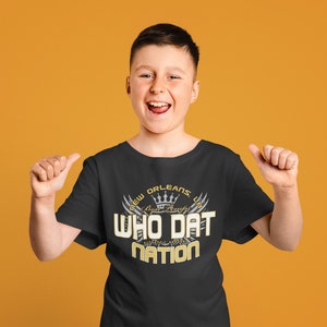 Who Dat Nation New Orleans color Youth T-shirt - Etsy