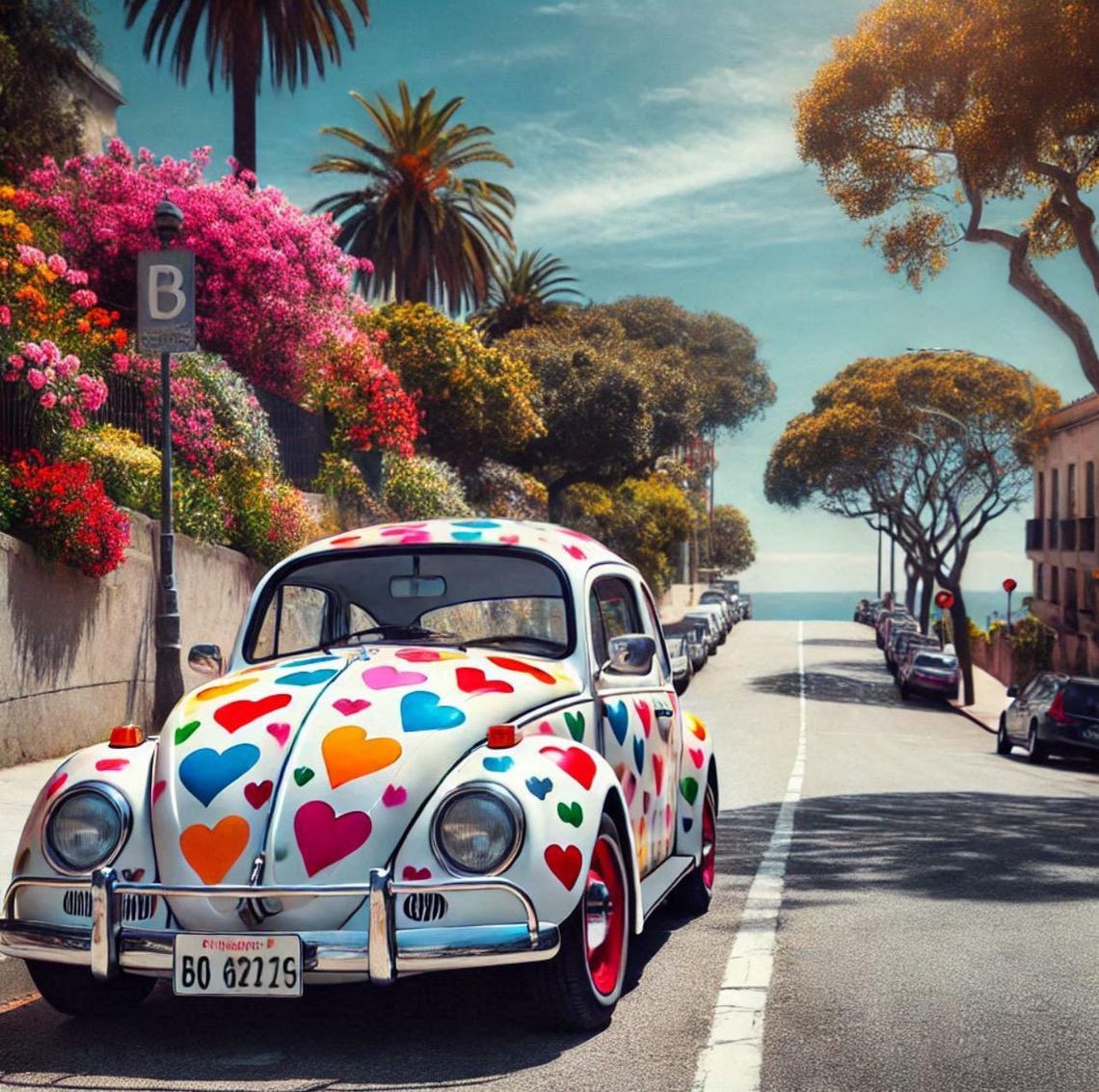 VW Beetle Valentines Day Heart Car Digital Image - Etsy Canada