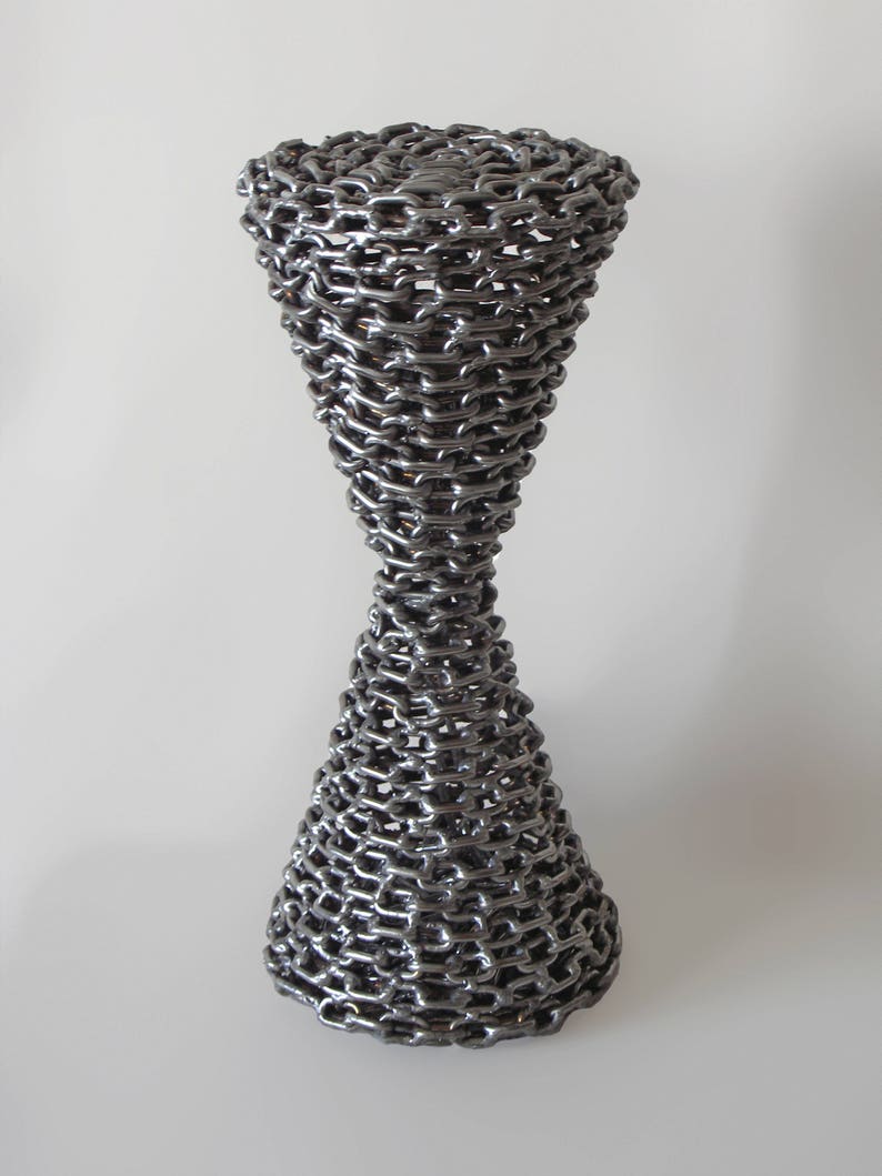 Stainless Steel Hourglass Sculpture: Raw Metal Geometric Art - Etsy