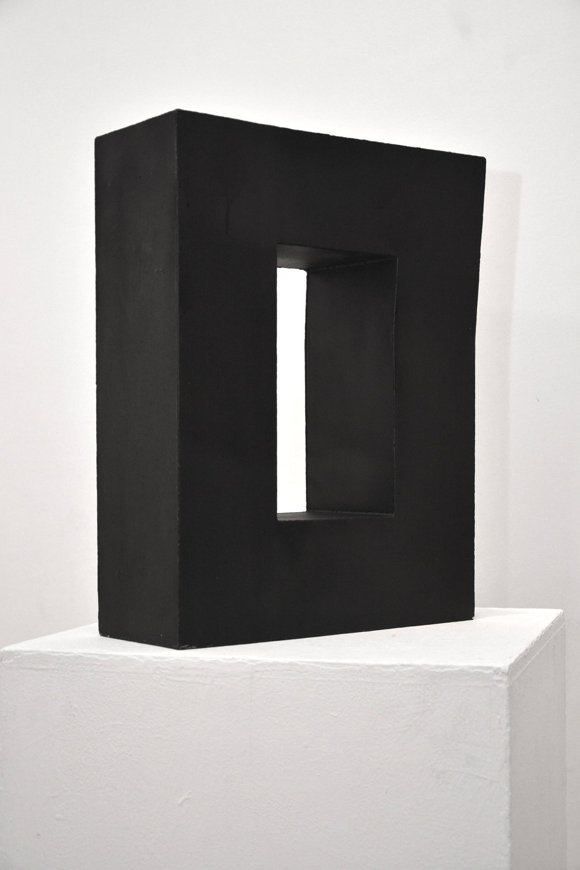 Modern Minimalist Sculpture Block With Distorted Angle - Etsy