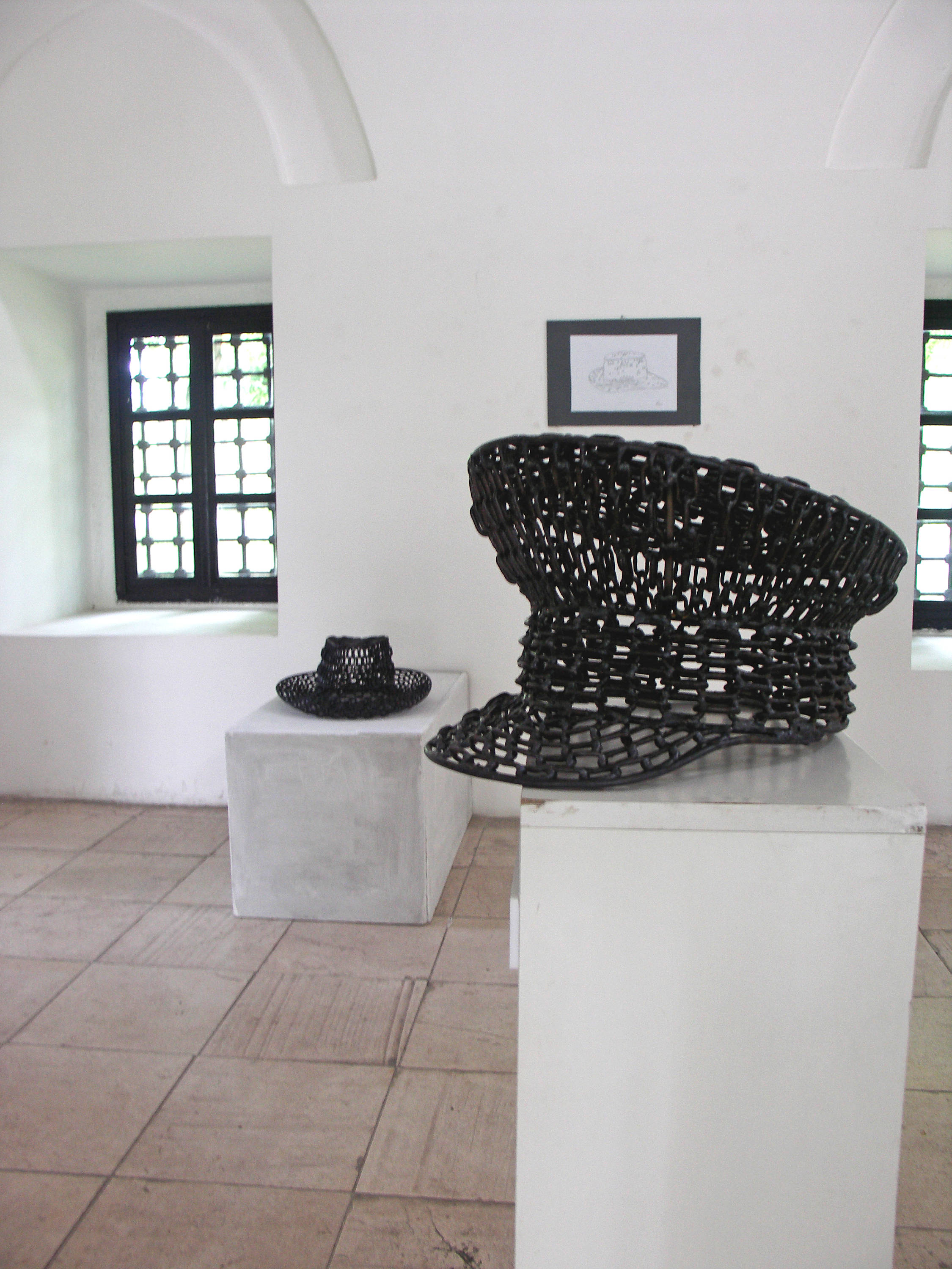 Handmade Modern Sculpture Parade Hat Hat Pop Art Fashion Art Metal ...