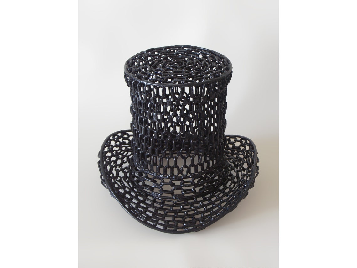 Original Modern Sculpture Cylinder Hat Fashion Art Top Hat Metal ...