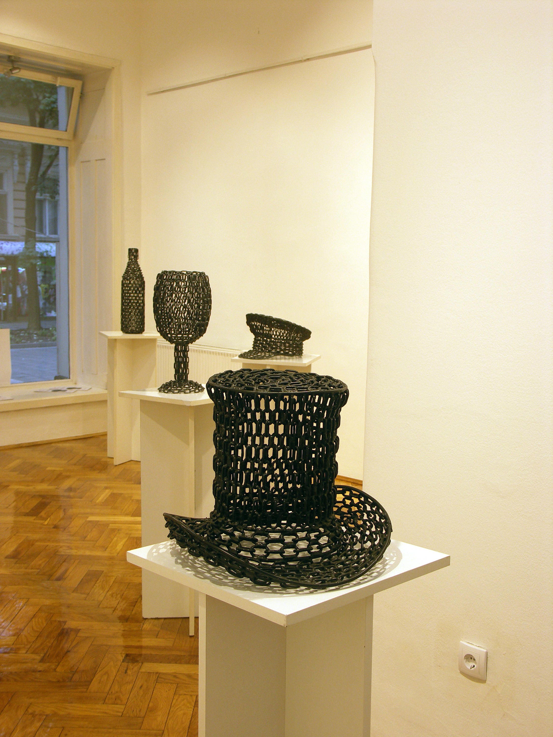 Original Modern Sculpture Cylinder Hat Fashion Art Top Hat Metal ...