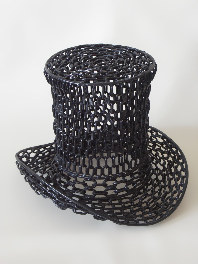 Original Modern Sculpture Cylinder Hat Fashion Art Top Hat Metal ...