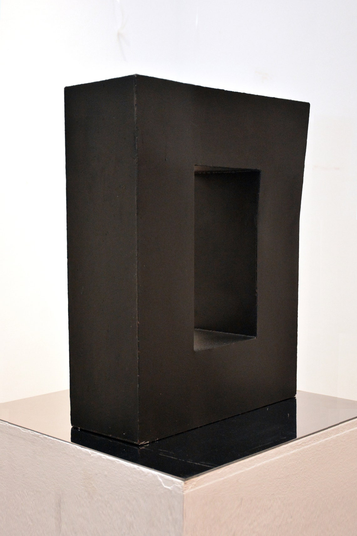 Modern Minimalist Sculpture Block With Distorted Angle - Etsy