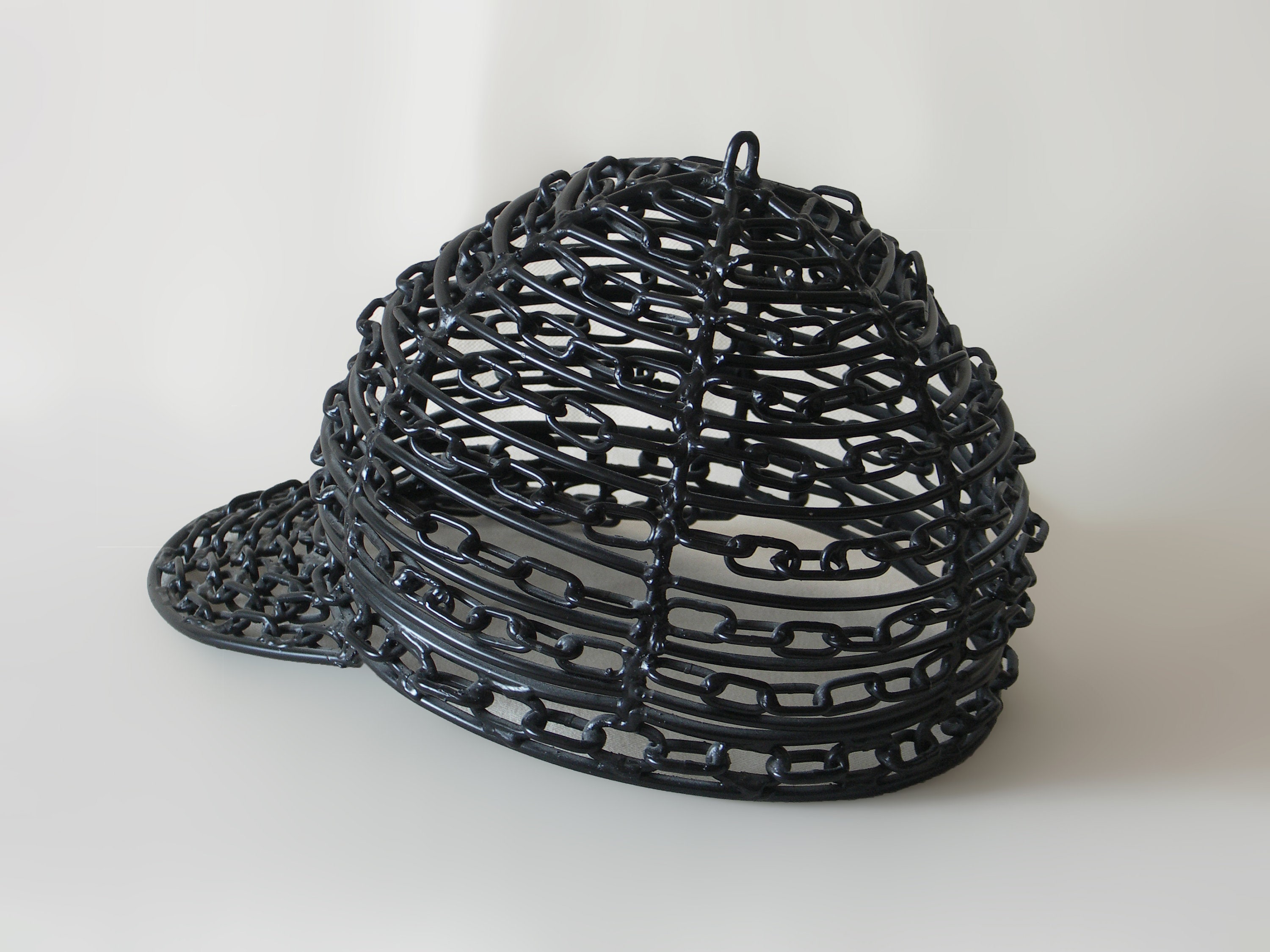 Handmade Sculpture Baseball Cap Sport Hat Sports Metal Sculpture Chains ...