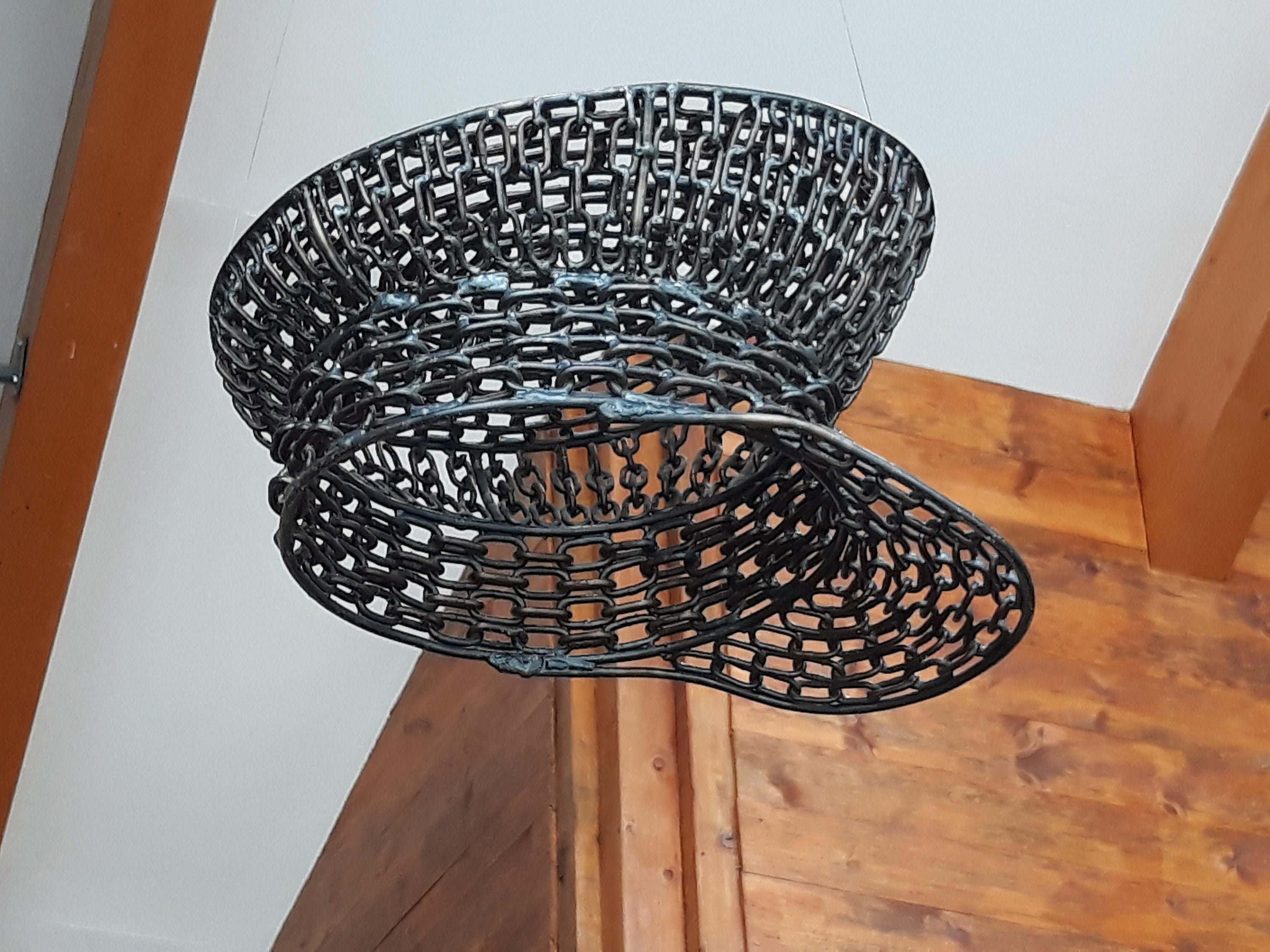 Handmade Modern Sculpture Parade Hat Hat Pop Art Fashion Art Metal ...