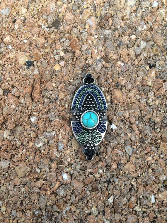 BLUE/GREEN TRIBAL Bindi - Etsy