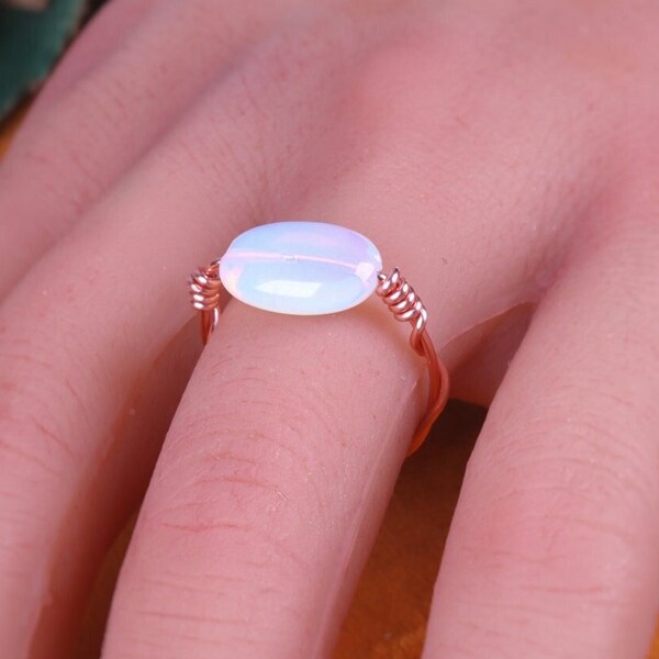 Opalite Ring - Etsy UK