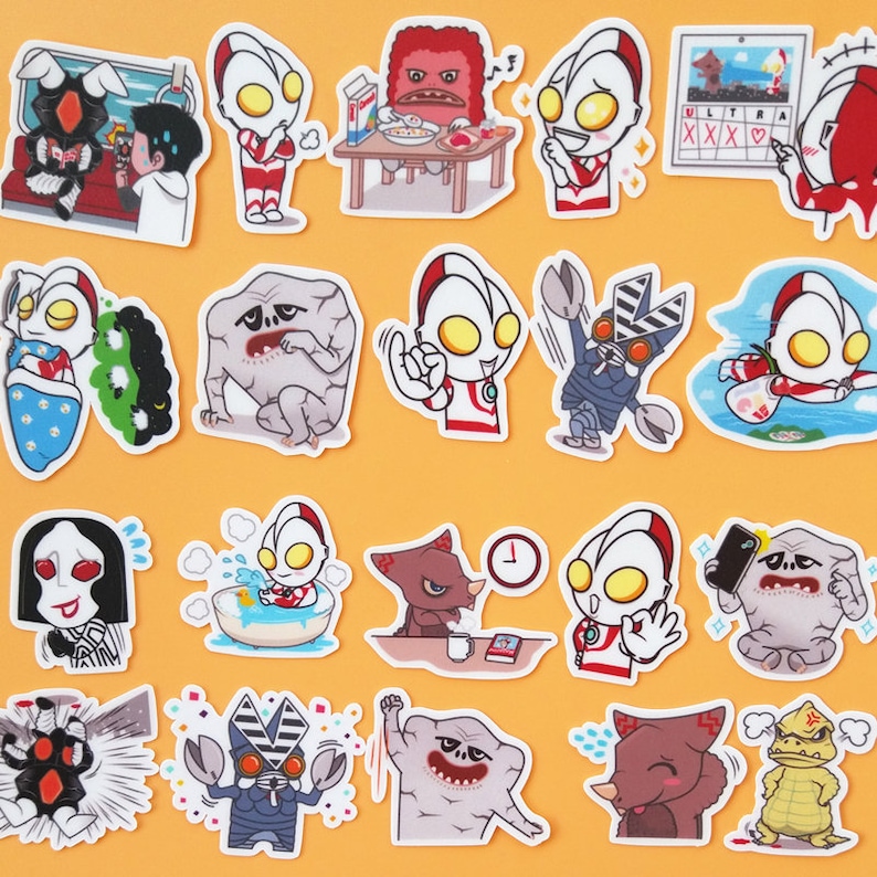 40 Pcs Ultraman Sticker Pack/Anime Stickers/Decorative | Etsy
