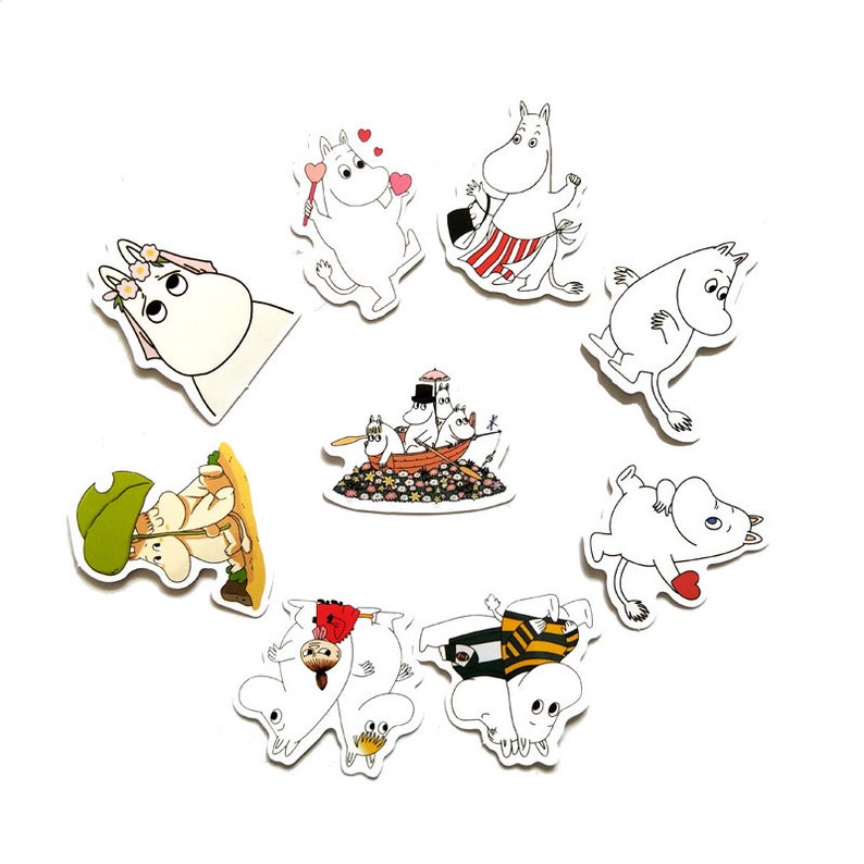 40 Pcs Moomin Sticker Pack/Anime Stickers/Decorative | Etsy