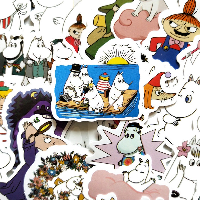 40 Pcs Moomin Sticker Pack/Anime Stickers/Decorative | Etsy