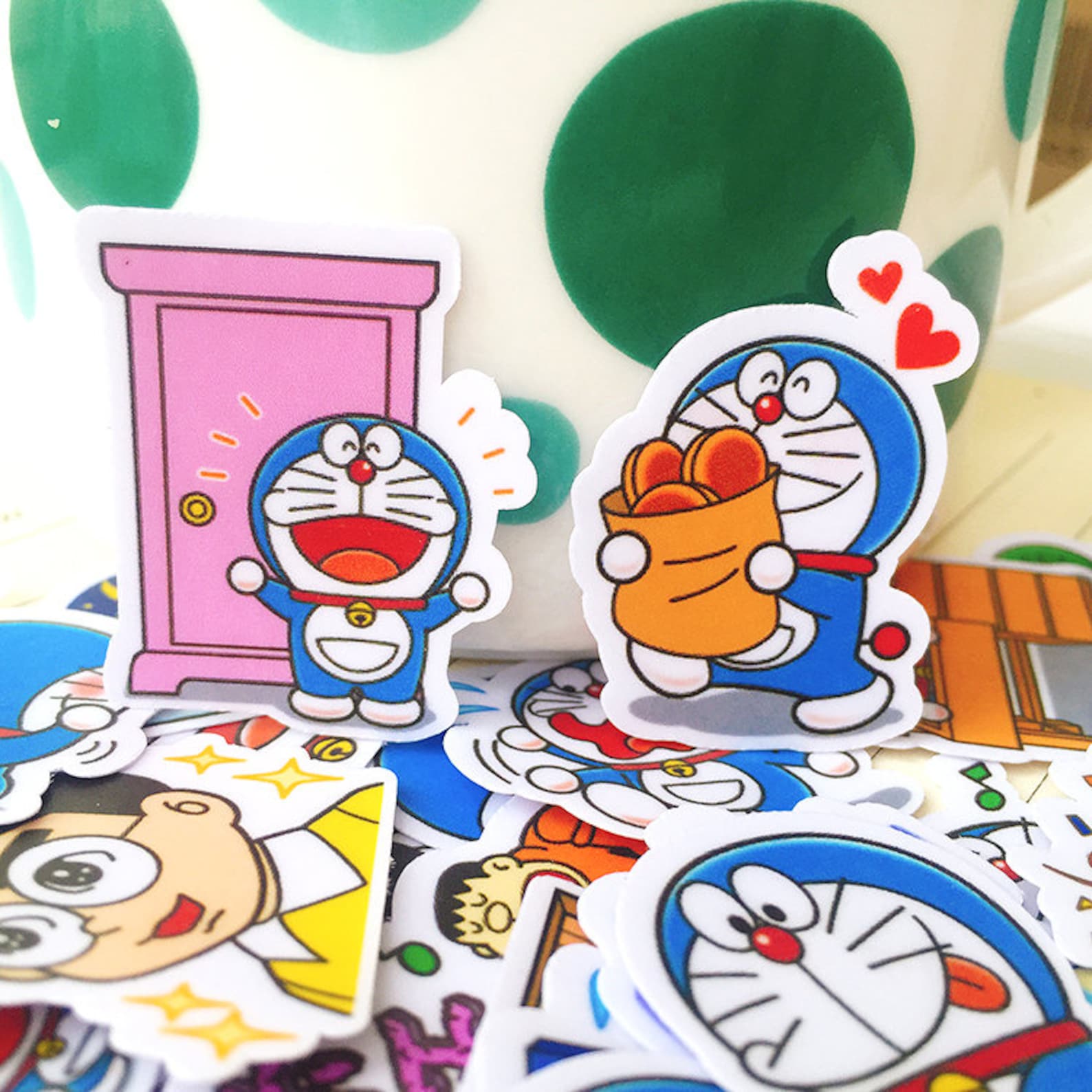 40 Pcs Doraemon Sticker Pack/Anime Stickers/Decorative | Etsy
