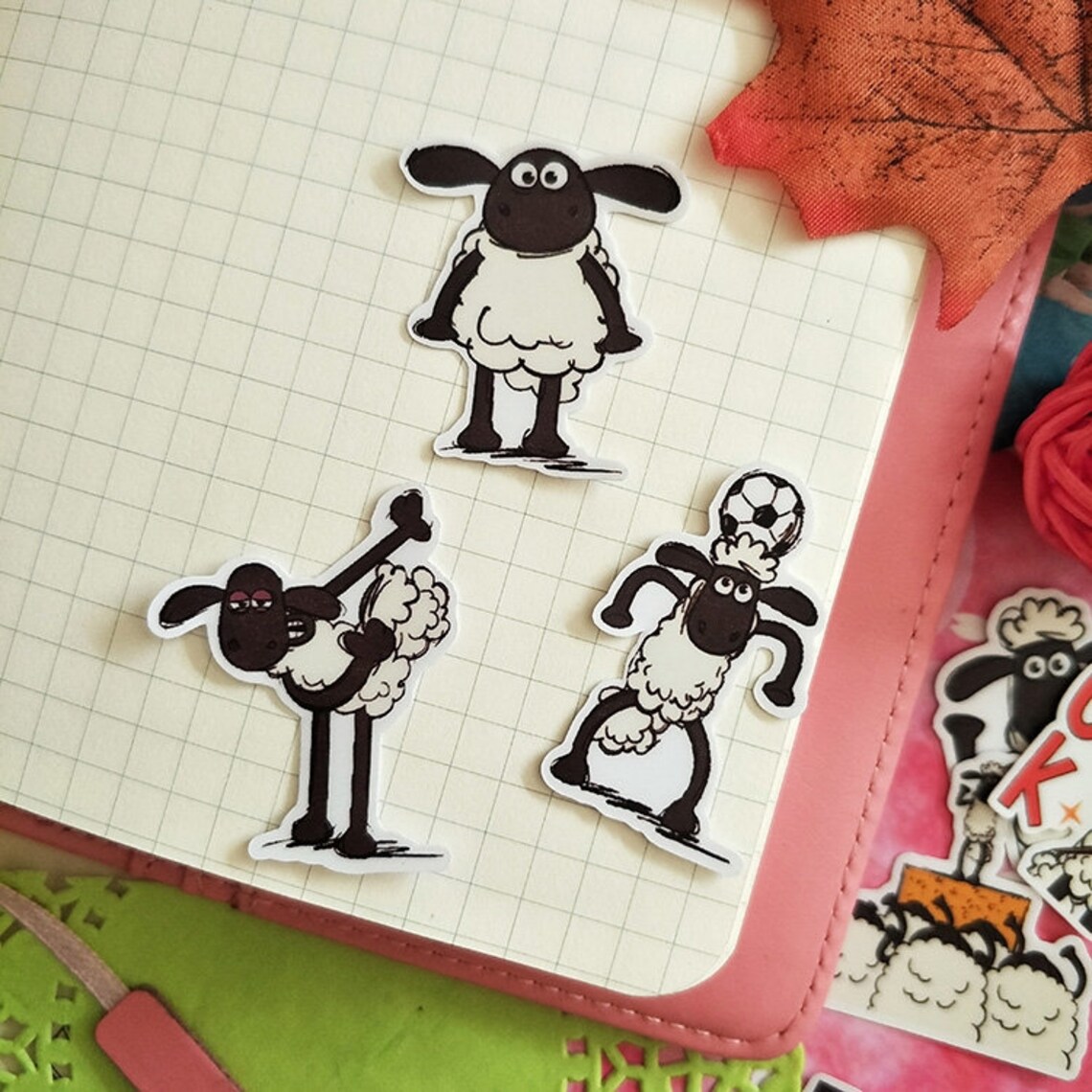 26 Pcs Shaun The Sheep Sticker Pack/Anime Stickers/Decorative | Etsy