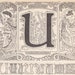 Original French Alphabet Letter U Lithograph From LAROUSSE Nouveau ...