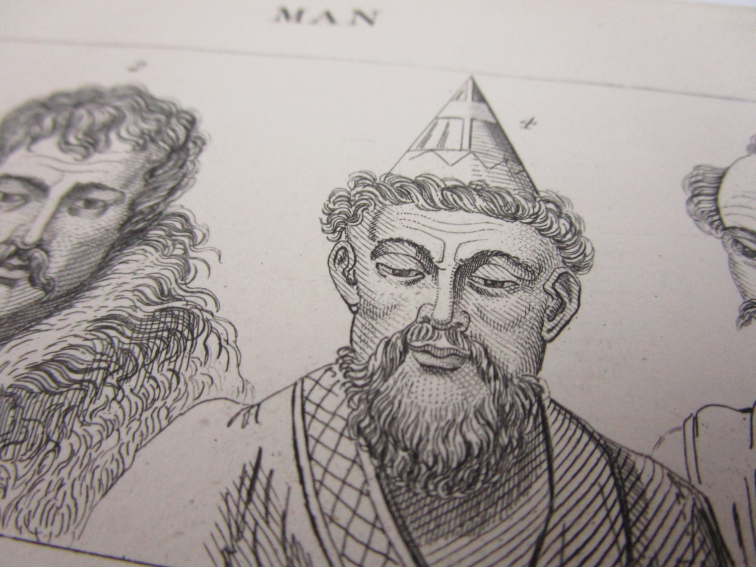 1873 Rare Antique Engraving Man Original Print From A History of Earth ...