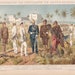 Antique 1892 Colonial Uniforms Slavery German Lithograph Print ...